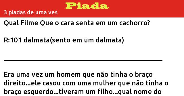 3 piadas de uma ves - Nome do Filme - Piadas Gratis (39771)