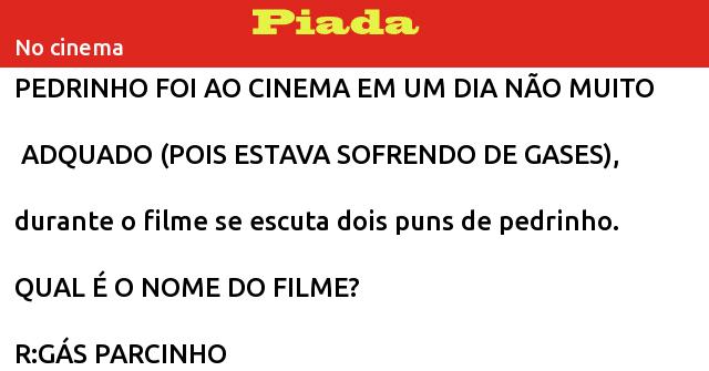 No cinema - Nome do Filme - Piadas Gratis (587)